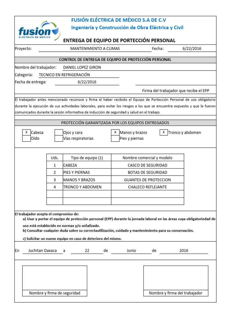 Formato Final EPP | Descargar gratis PDF | Casco | México