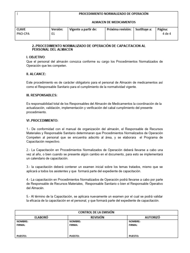 Capacitación en Almacén de Medicamentos | PDF