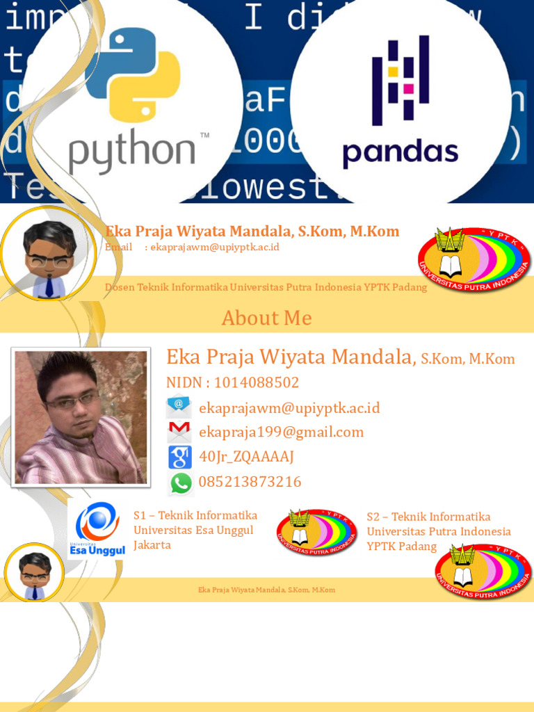 04 Pengenalan Library Pandas | PDF