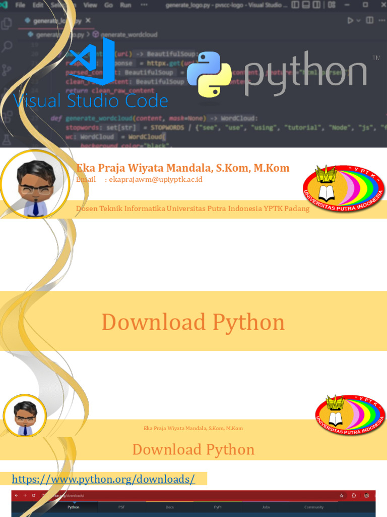 02 - Instalasi Python Dan Visual Studio Code | PDF