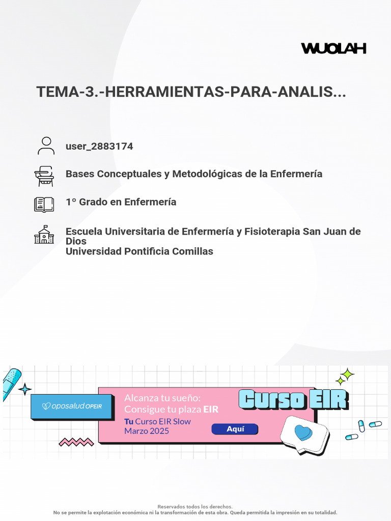Wuolah Free Tema 3. Herramientas para Analisis de La Calidad de Estudios de Investigacion | PDF ...