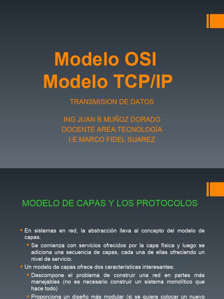 Modelo Osi | PDF | Red de computadoras | Modelo osi