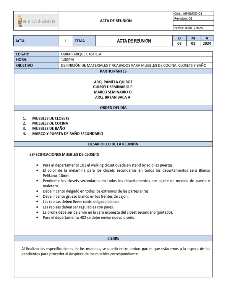 Acta M.closets | PDF