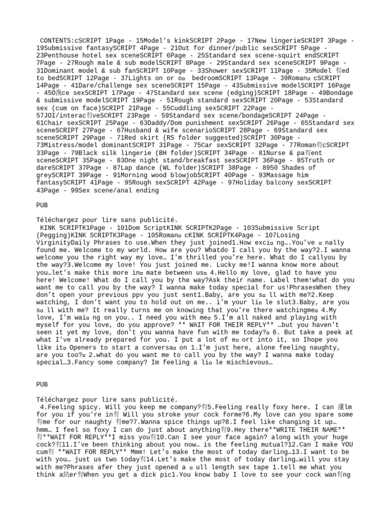 Scipt Only Fan | PDF