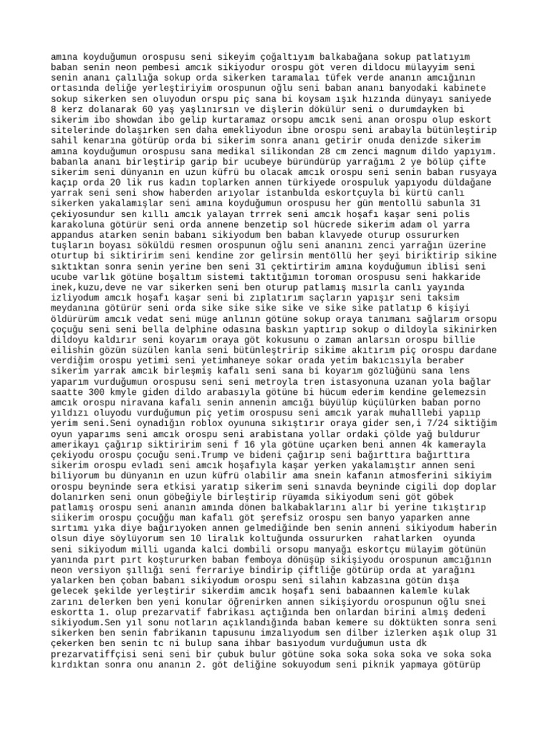 Amna Koydugumun Orospusu Seni Sike | PDF