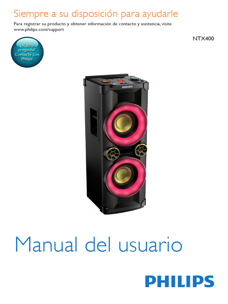 Manual de usuario Philips NTX400 | PDF | Bluetooth | Radio