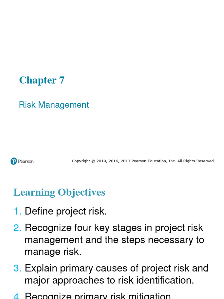 Chapter 7 Risk Management 1 | Download Free PDF | Risk | Risk Management