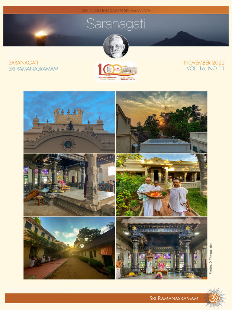 Saranagathi ENewsletter November 2022 | PDF | Kama | Thought