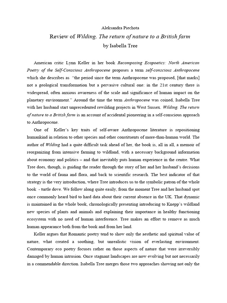 Wilding Review: Rewilding a UK Farm | PDF | Nature | Anthropocene