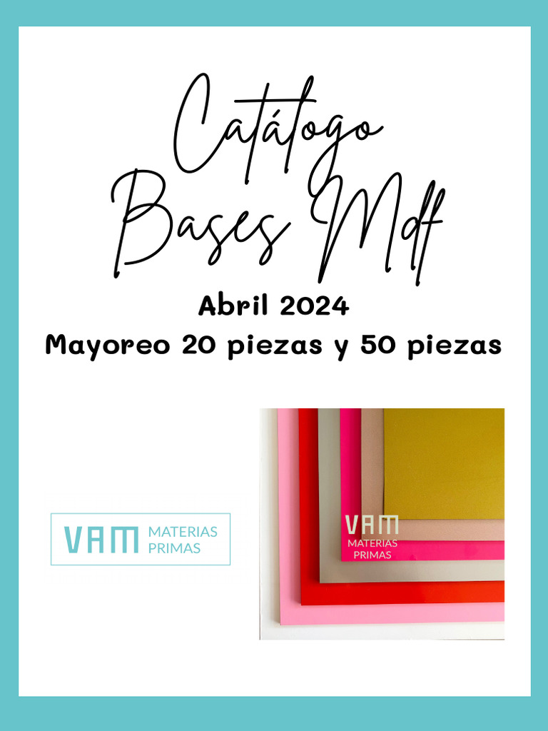 Catalogo Bases MDF | PDF