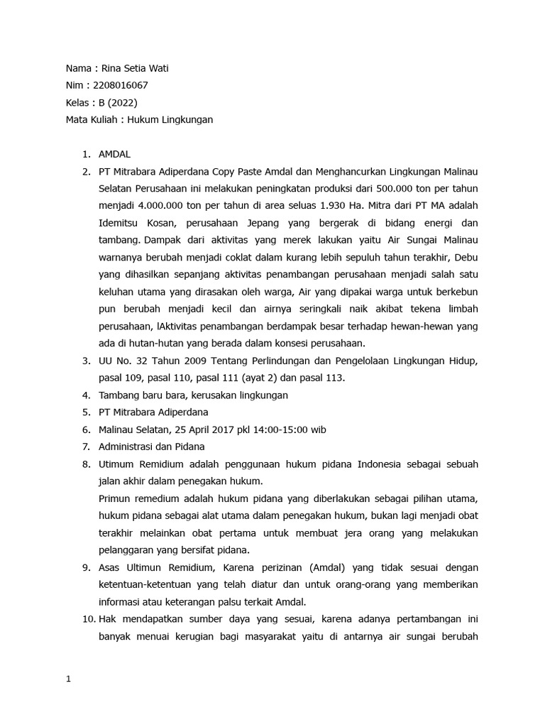 Rina Setia Wati - 2208016067 | PDF