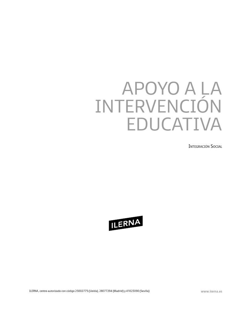 Apoyo A La Intervención Educativa | PDF | Educación especial | Inclusión (Educación)