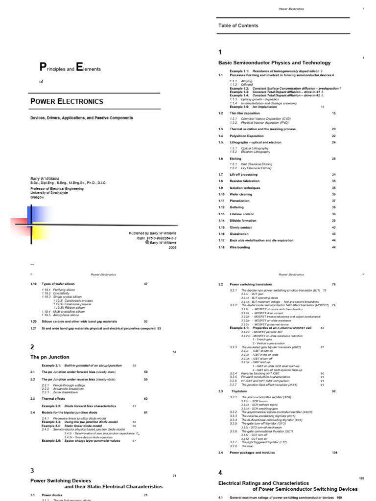 Title Page, Toc, and Preface | PDF | Rectifier | Bipolar Junction Transistor