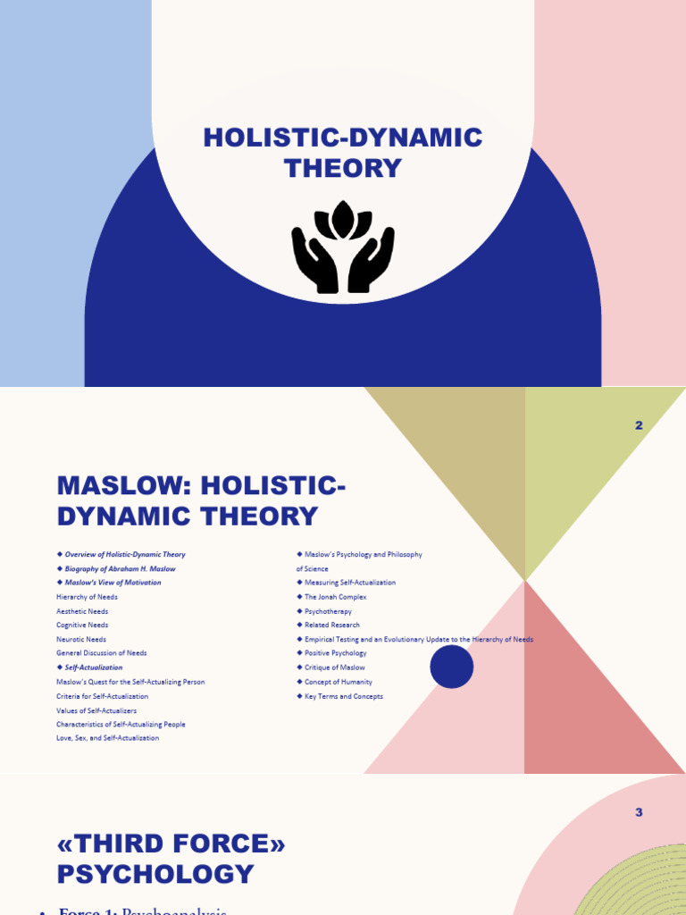 Holistic-Dynamic Theory - Compressed | PDF | Self Actualization | Self Esteem