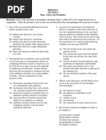AP Biology Unit Test 1 Answer Key - Tamar Kassabian | PDF | Wellness ...
