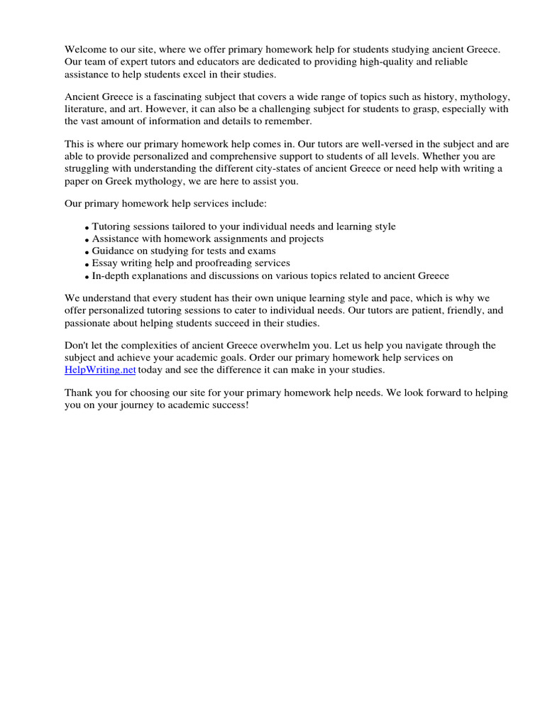 Primary Homework Help Ancient Greece | PDF | Ancient Greece | Greeks