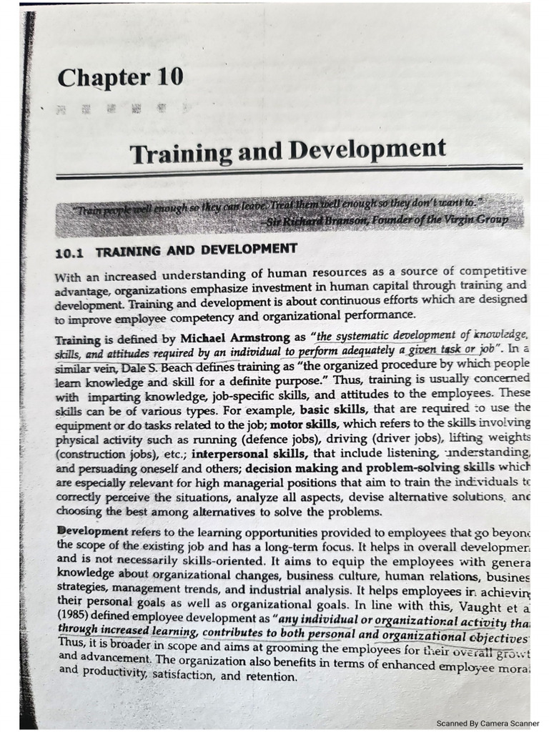 Training And Development - HRM | PDF