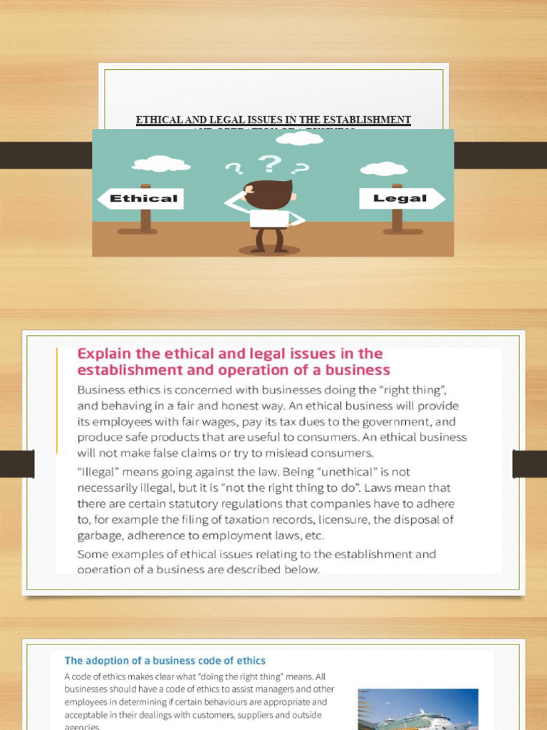 Ethical and Legal Issue | PDF | Corporate Social Responsibility ...