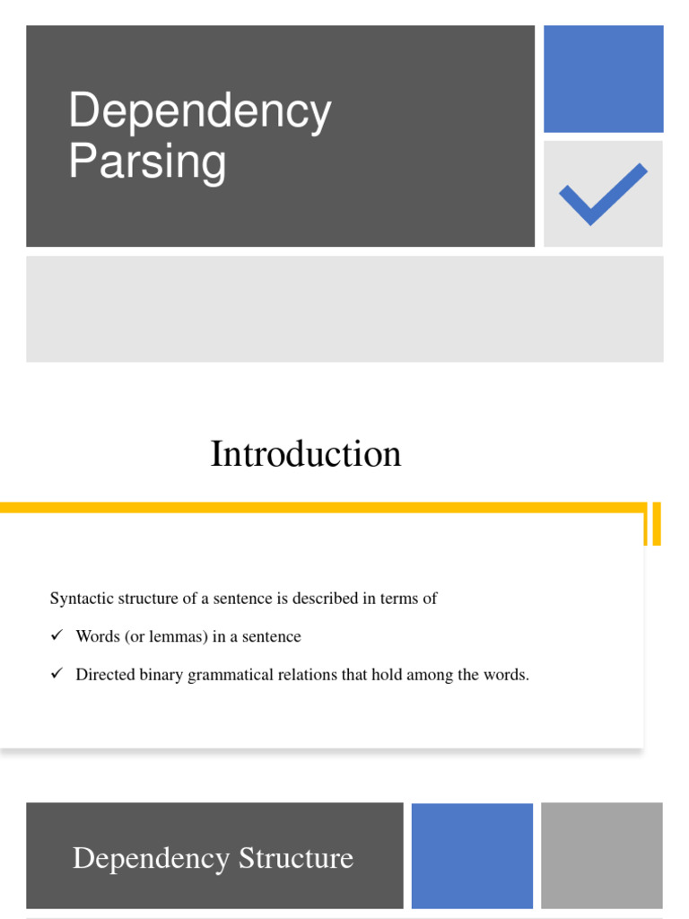 Dependancy Parsing | PDF | Phrase | Parsing