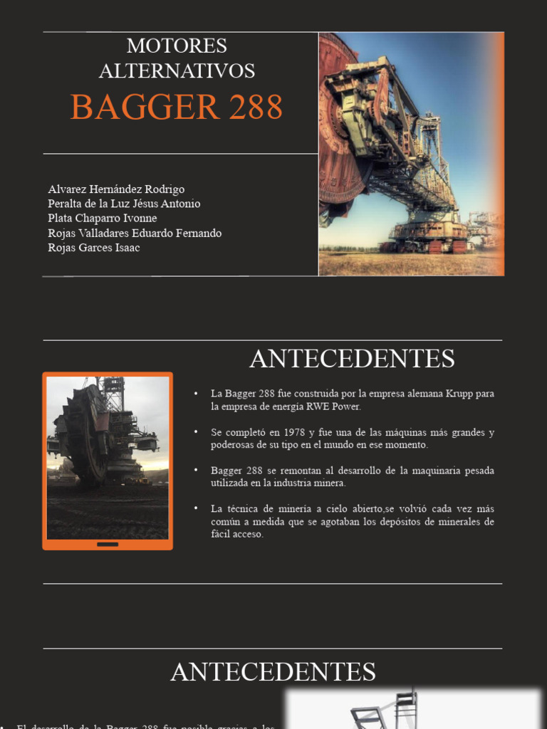 Bagger 288 . | PDF | Acero | Motores