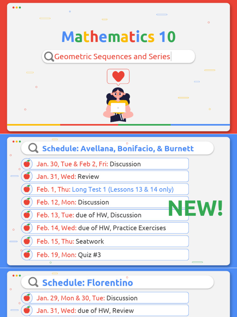 DAY4 Lesson 15 Geometric Sequences and Series - Practice Exercise - FOR STUDENTS | PDF ...