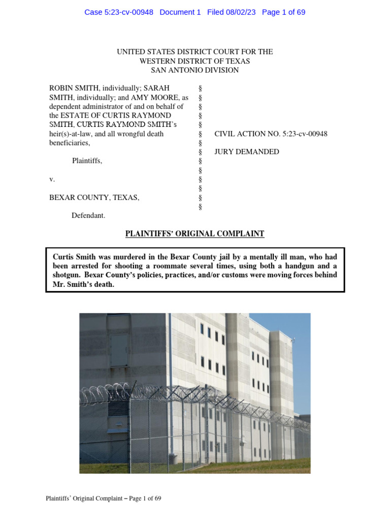 Ps Original Complaint (File-Stamped) (Doc 1) | PDF | Lawsuit | Pleading