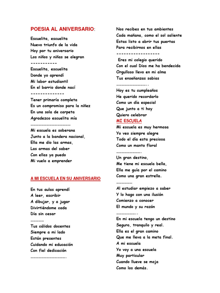 Celebrando Mi Escuela Querida | PDF