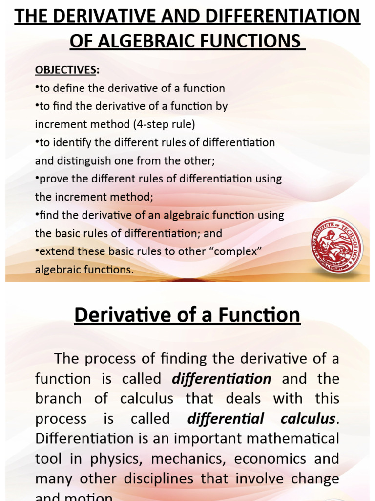 Derivatives and Differentiation Guide | PDF | Derivative | Tangent