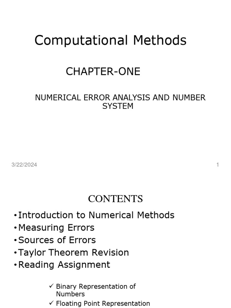 Chapter 1 Introduction | Download Free PDF | Numerical Analysis | Decimal