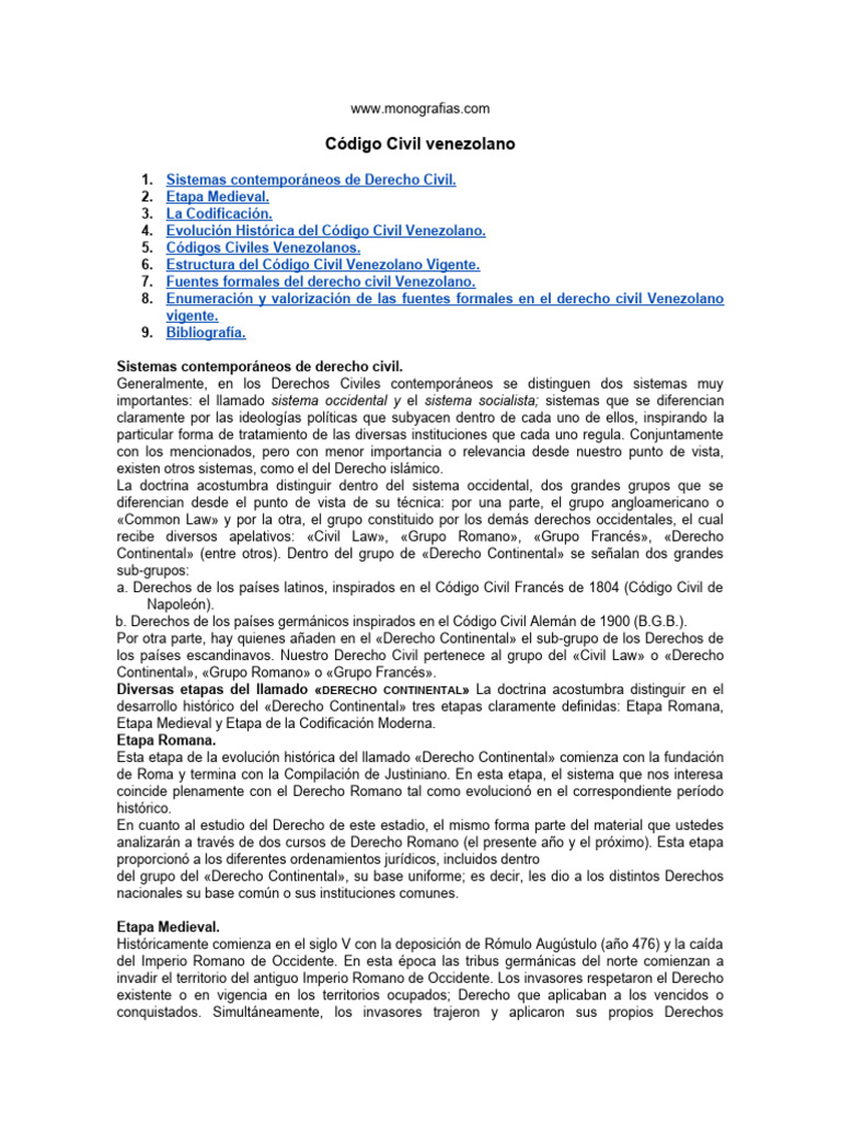 Codigo-Civil - Venezolano | PDF | Derecho civil (sistema legal ...