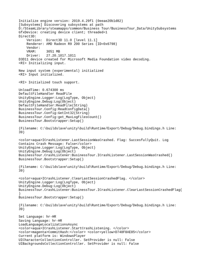 Output Log | PDF | Computing | Software