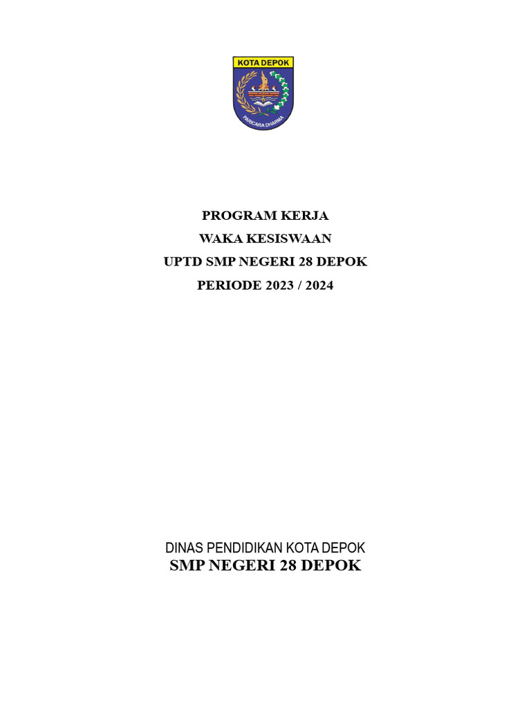 Proker Kesiswaan | PDF | Karier & Perkembangan