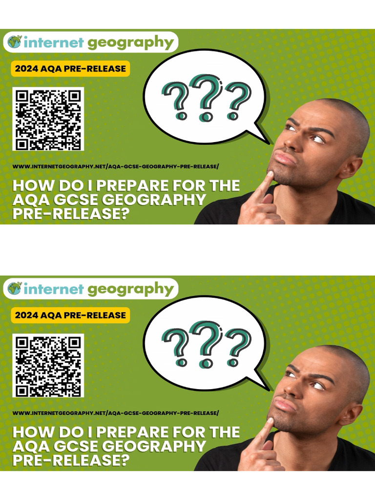 How Do I Prepare For The AQA GCSE Geography Pre Release | PDF