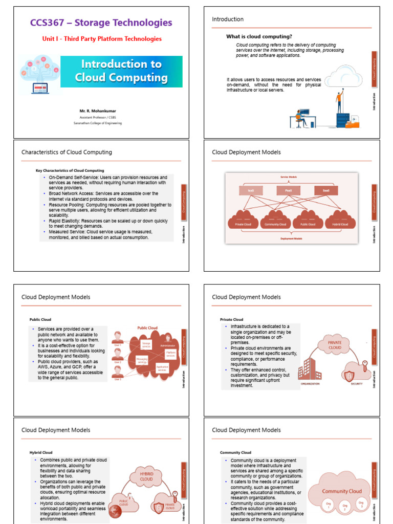 Unit I - Third Party Platform Technologies | PDF | Cloud Computing ...