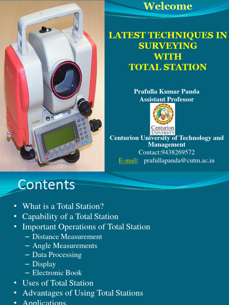 Total Station | PDF | Surveying | Metrology