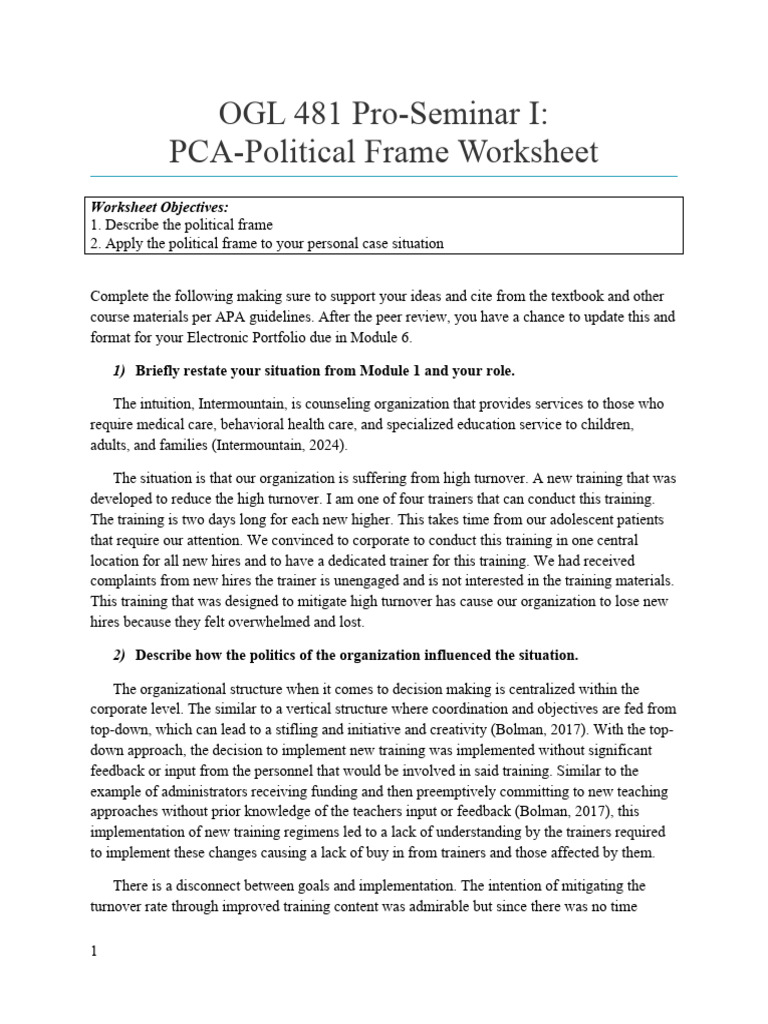 Navigating Organizational Politics in Training | PDF | Leadership ...