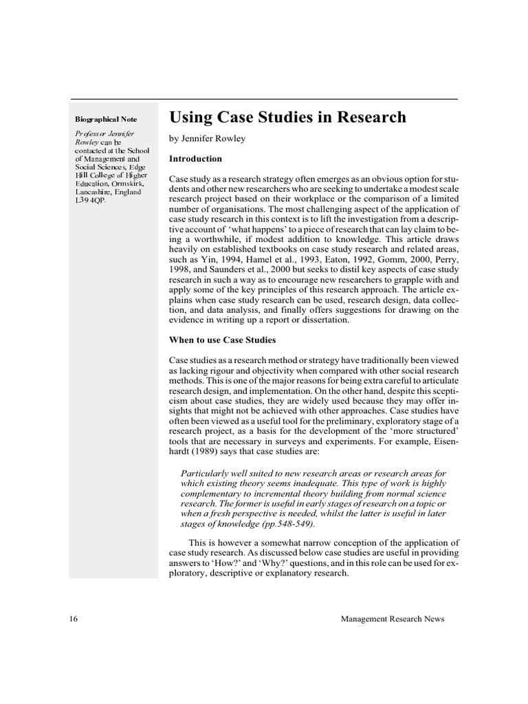 Using Case Studies in Research | PDF | Validity (Statistics) | Theory