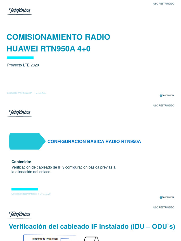 Guia - de - Configuracion - HuaweiRTN950A - 4+0 - LTE - 2020 v3 | PDF ...