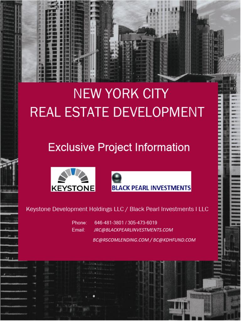 KDH BPI Project Summary NYC Highrise Development | PDF | Brooklyn | Zoning