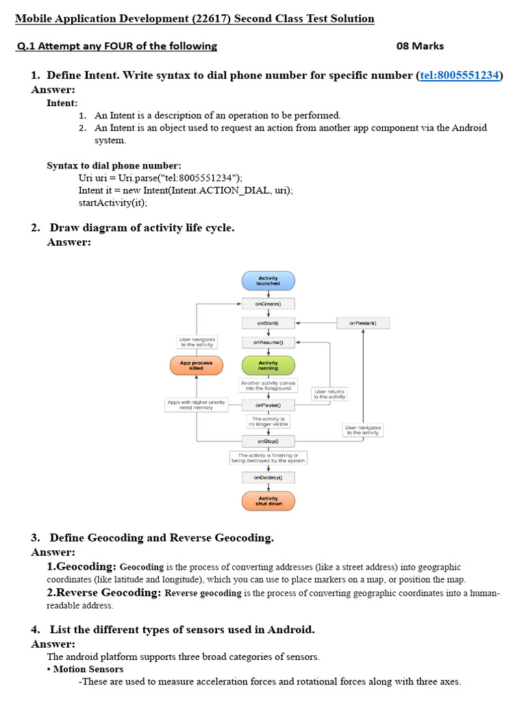 Mobile Application Development SCT Solution 2023 24 | PDF | Method (Computer Programming ...