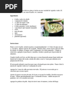 Pochitoque en Verde | PDF | Cocina, comidas y vino
