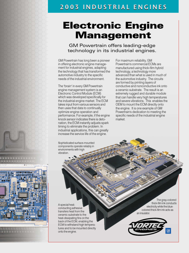 Computadoras GM Para Motores Industriales | PDF | Fuel Injection | Throttle