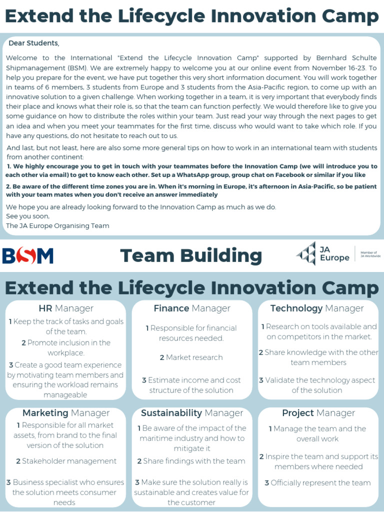 Extend The Lifecycle Innovation Camp - Team Building | PDF | Marketing | Sustainability