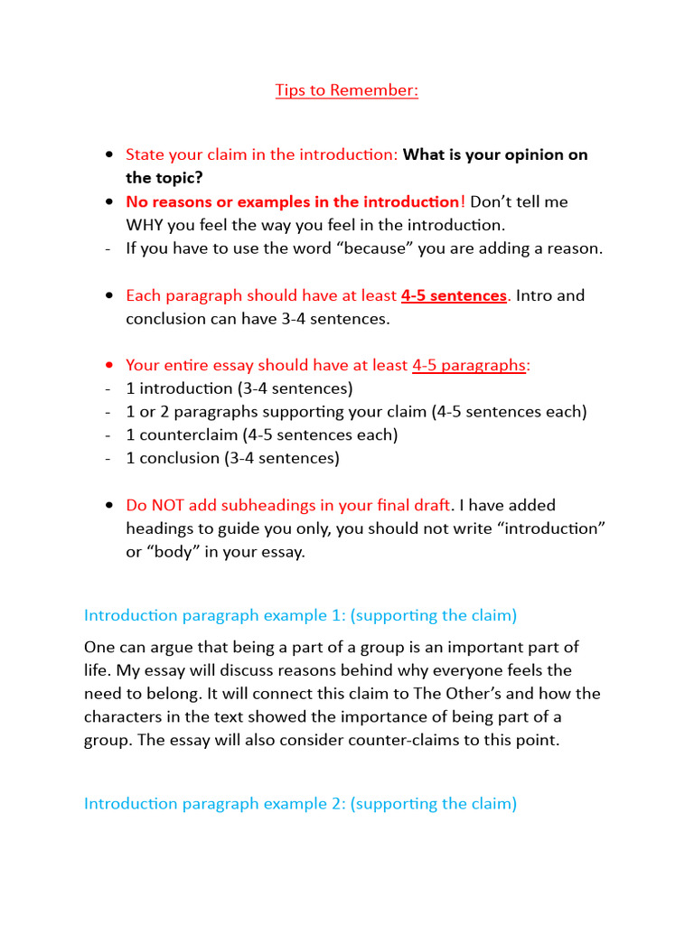 Analytical Essay Example and Guide - Tips To Remember | PDF | Essays ...