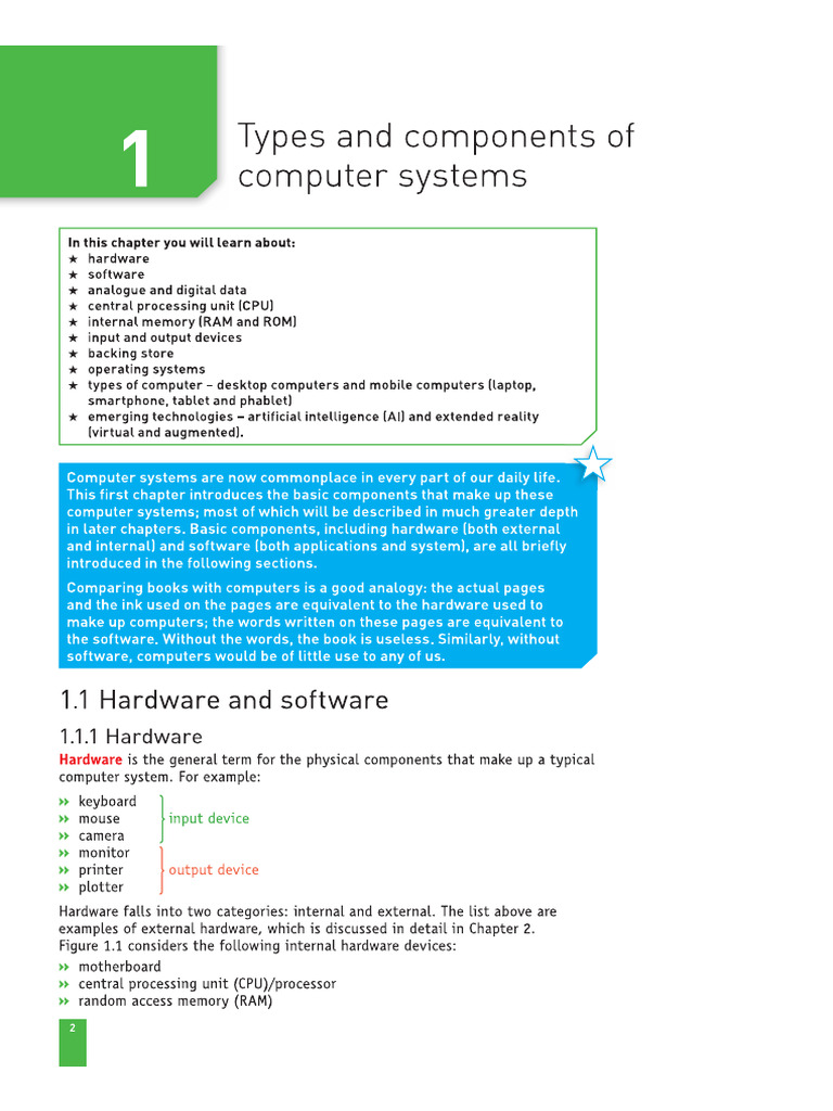 Chapter 1 Hardware y Software | PDF