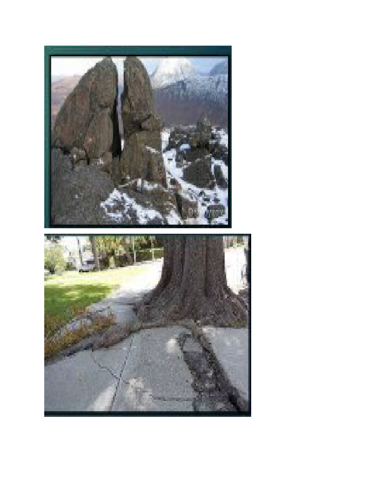 Physical and Chemical Weathering Pictures For Stations | PDF