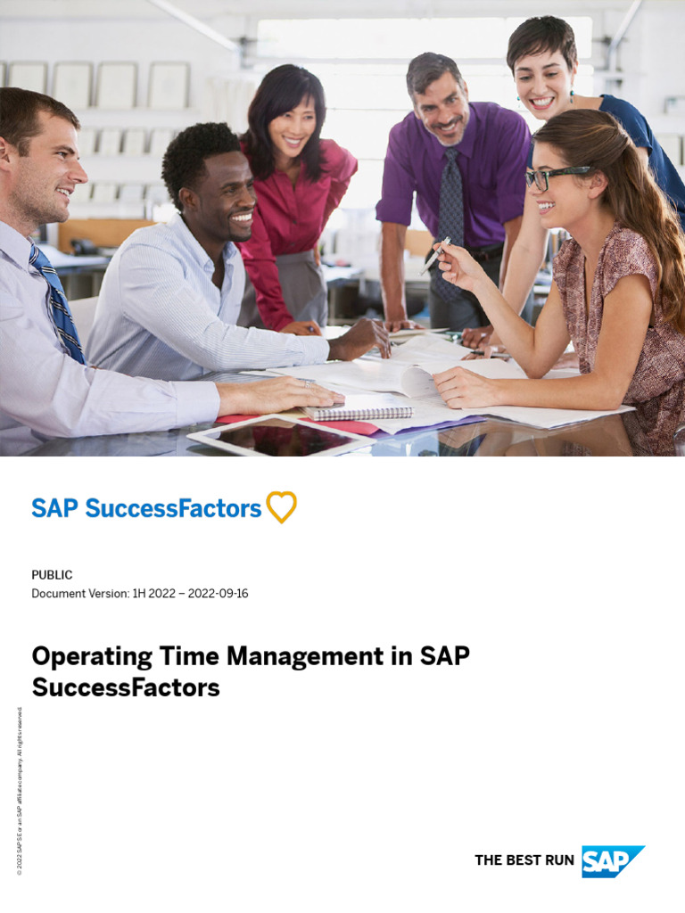 Operating Time Management in SAP SuccessFactors | PDF | Full Time ...