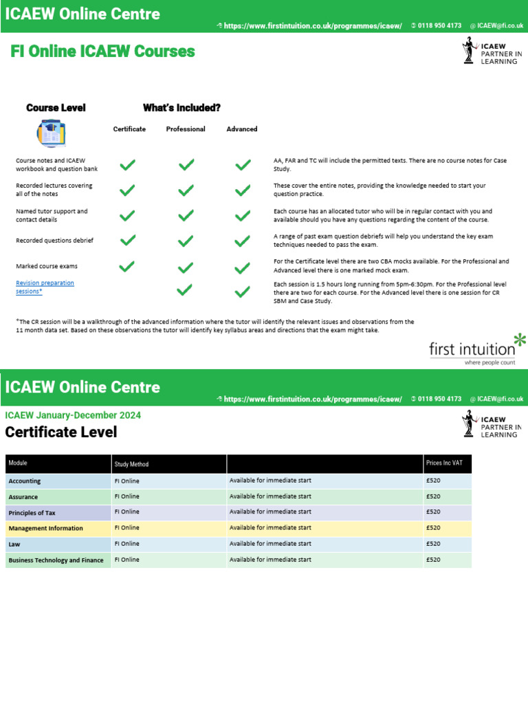 ICAEW Online Brochure 2024 | PDF | Business