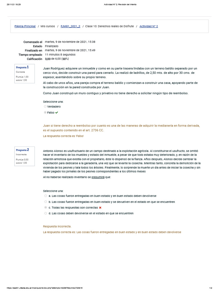 Actividad N 2 - Revisi N Del Intento | Descargar gratis PDF | Jerga | Conceptos legales