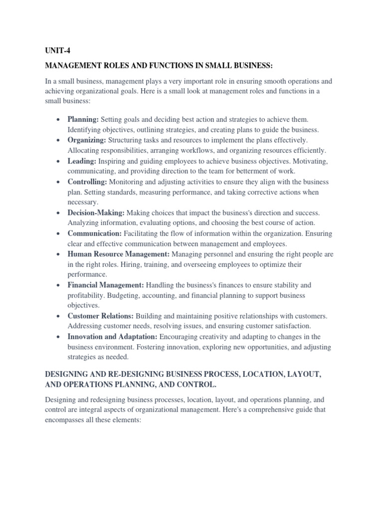 UNIT 4 (1) | PDF | Goal | Business Process